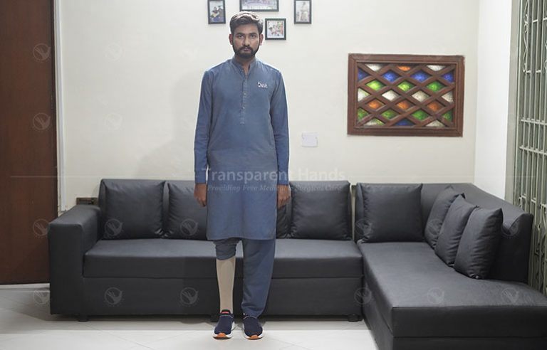 Dilbar Jaan had a Successful Leg’s Prosthesis - Transparent Hands